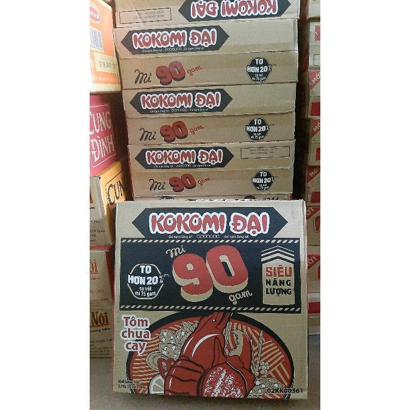 THÙNG KOKOMI ĐẠI 90G VỊ TÔM CHUA CAY / THÙNG 30 GÓI ( THAY ĐỔI BAO BÌ ) | Shopee Việt Nam