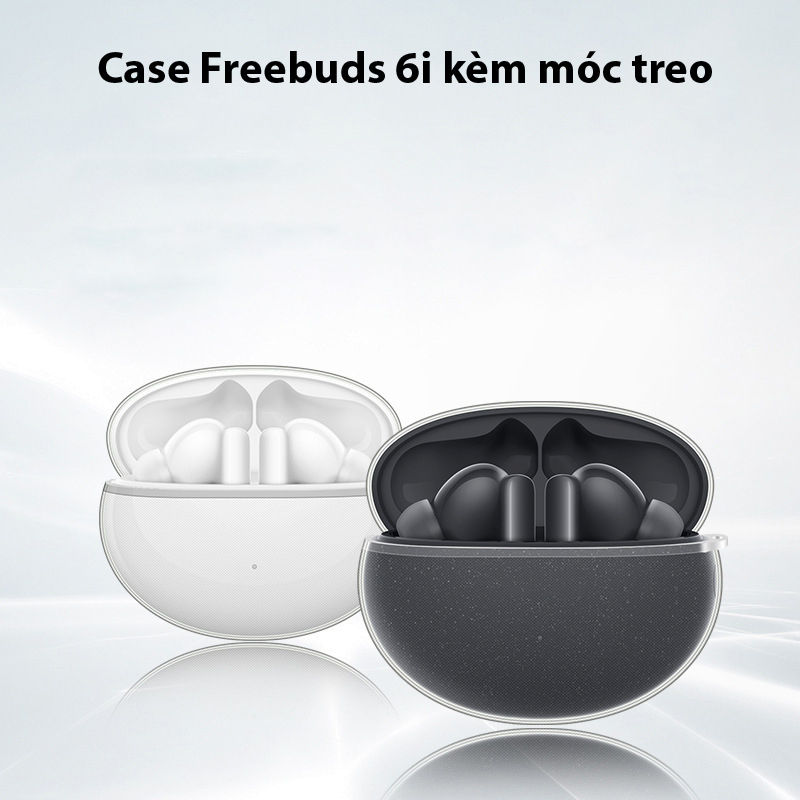 Freebuds 6i - Case Ốp trong suốt Huawei Freebuds 6i kèm móc treo ...