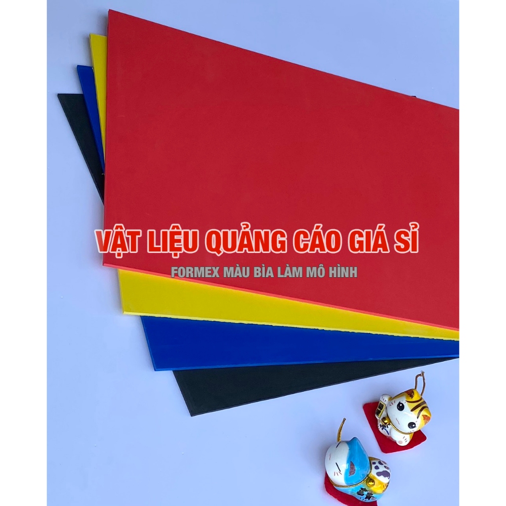 Bìa mô hình Formex màu xanh, đỏ, vàng, đen 30x40cm dày 3mm - 8mm ...