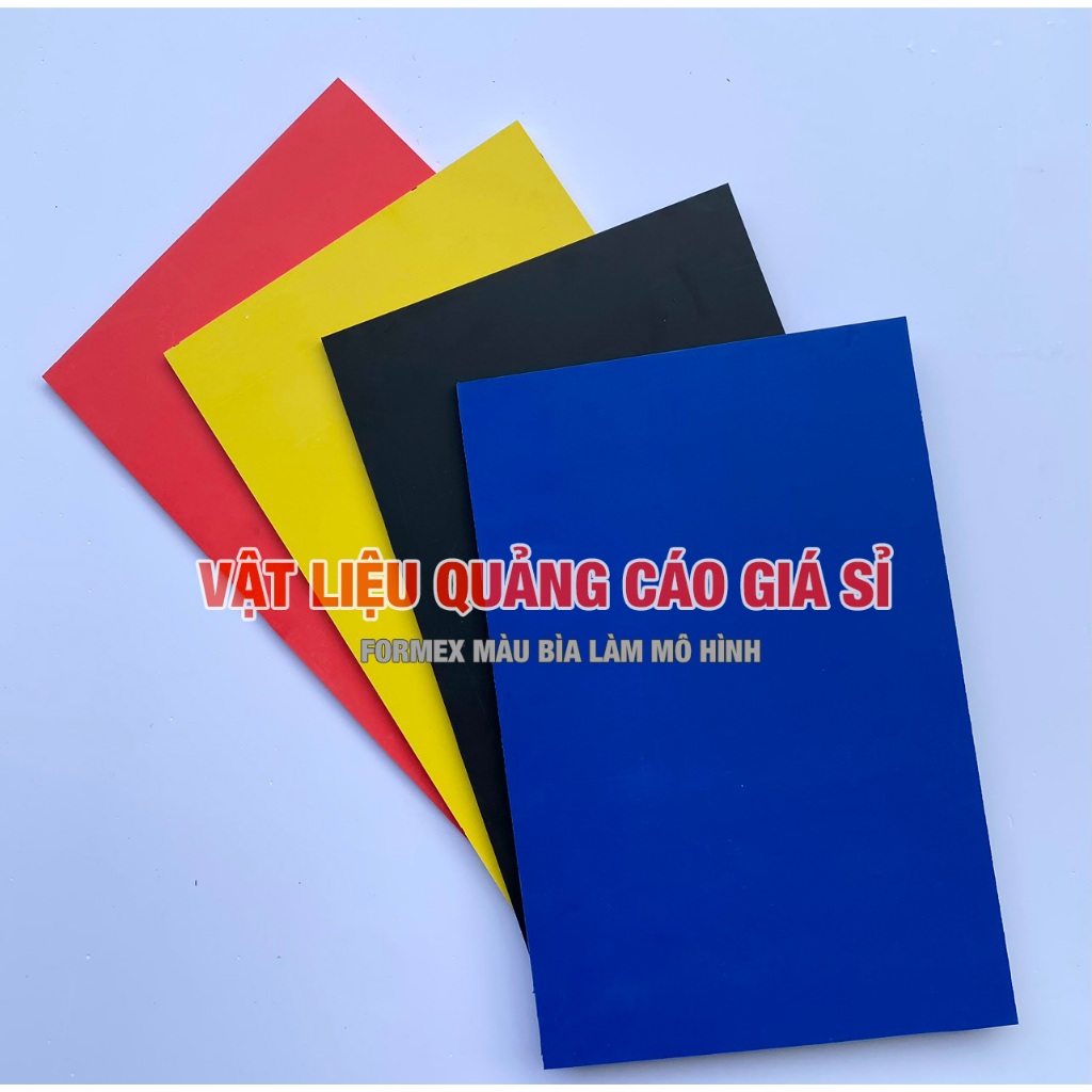 Bìa mô hình Formex màu xanh, đỏ, vàng, đen 40x60cm / 3mm - 5mm | Shopee ...