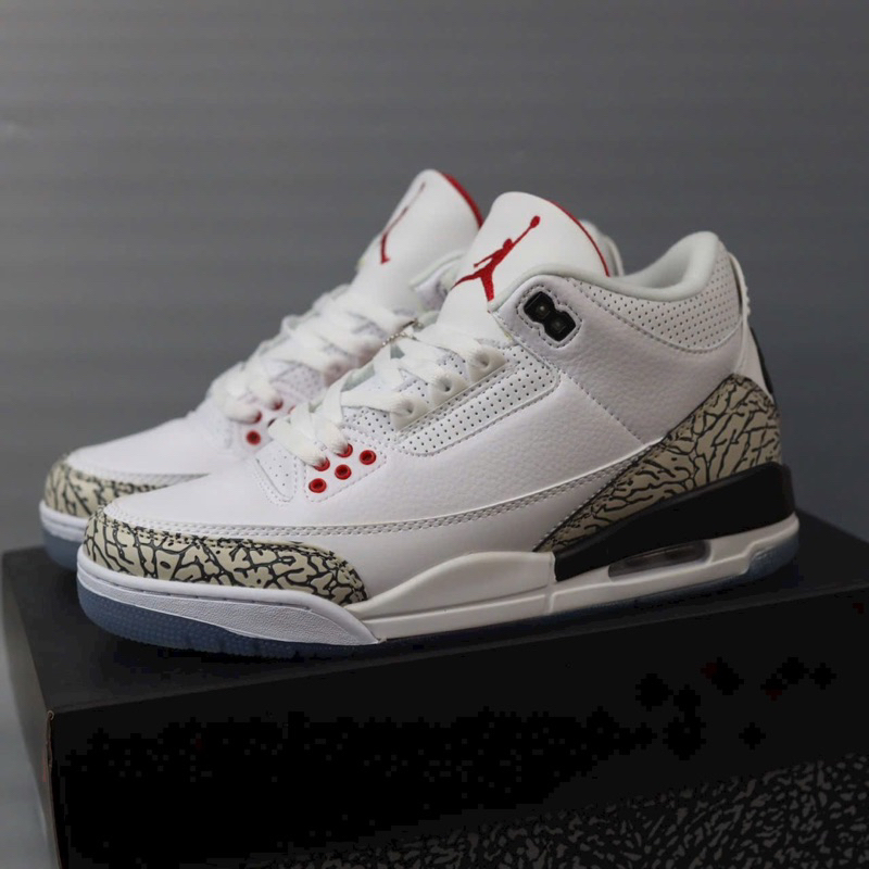 [B - Sneaker] Giầy Sneaker JD3 Cổ Thấp Retro White Cement Bản Cao Cấp ...