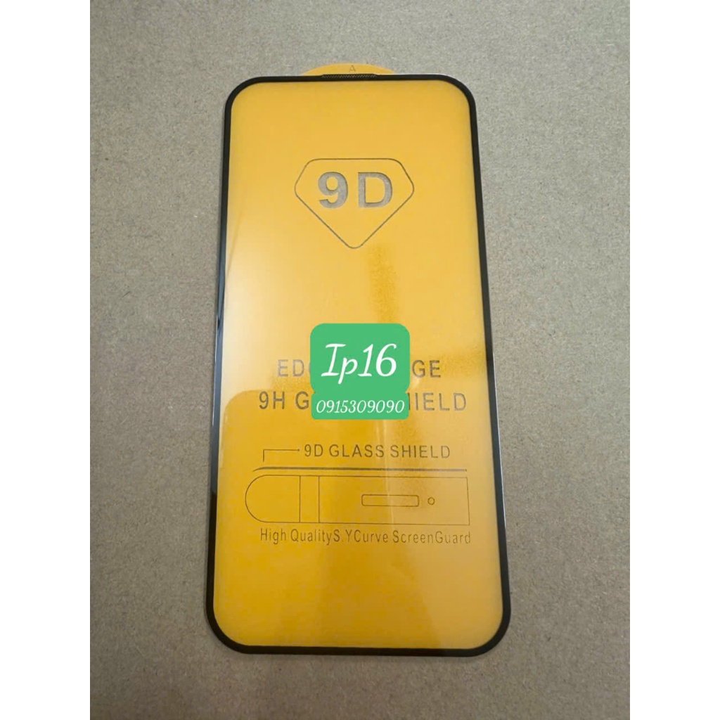 KÍNH FULL MÀN 9D CHO MÁY IP16 ,16PRO,16PLUS,16PROMAX | Shopee Việt Nam
