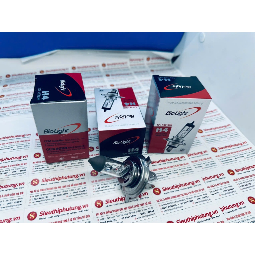 Bóng đèn Biolght H4 12V 100/90W | Shopee Việt Nam