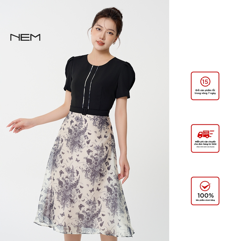 [ Chính Hãng ] Đầm nữ thiết kế cao cấp NEM Fashion 41372 giá tốt ...