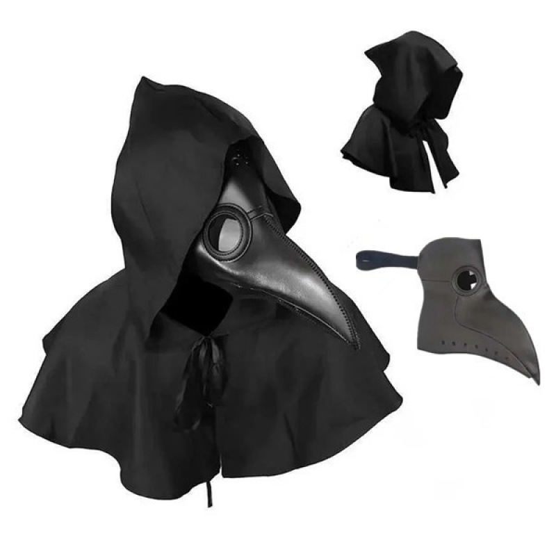 Trang phục hóa trang Bác sĩ bệnh dịch hạch Mặt nạ mỏ chim nhọn áo choàng có mũ trang phục hóa ...