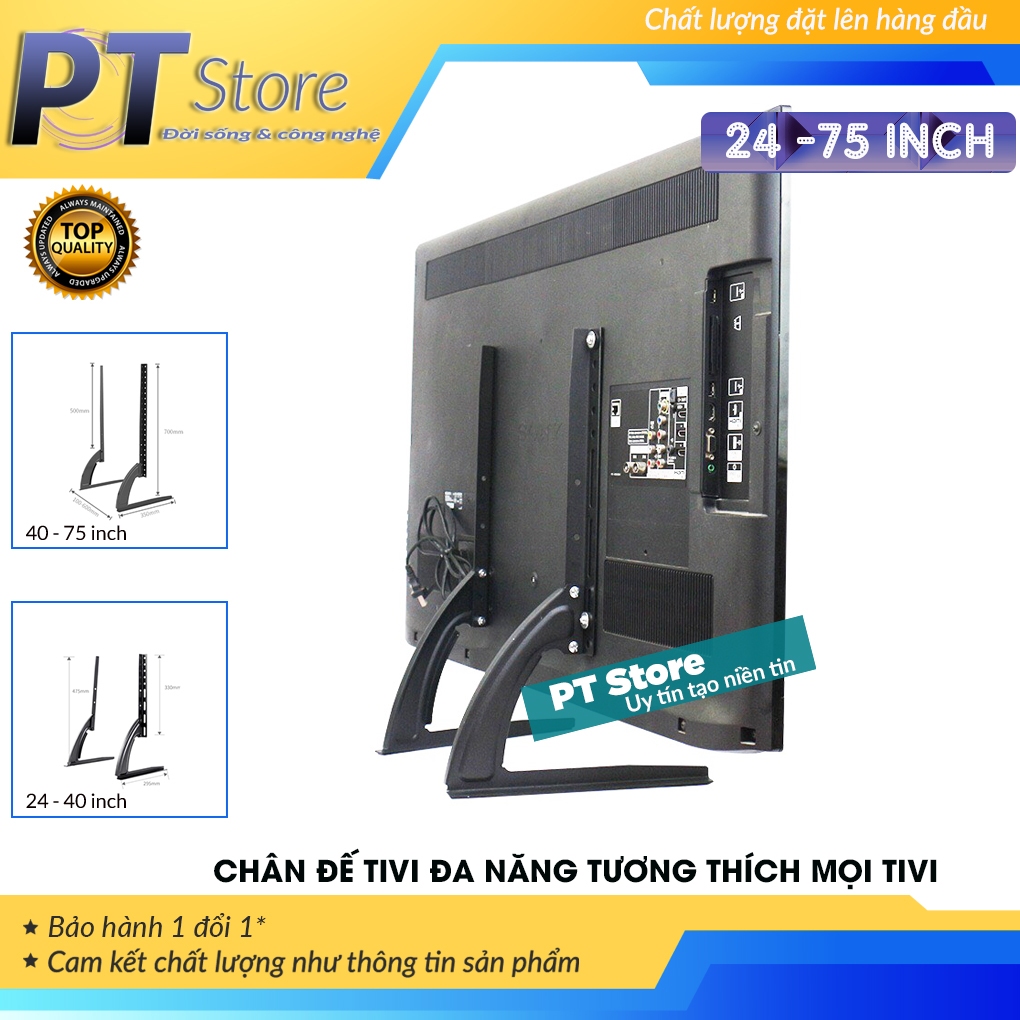 Chân đế tivi đa năng lắp đặt mọi hãng TIVI 24 - 75 inch - Lắp mọi Tivi ...
