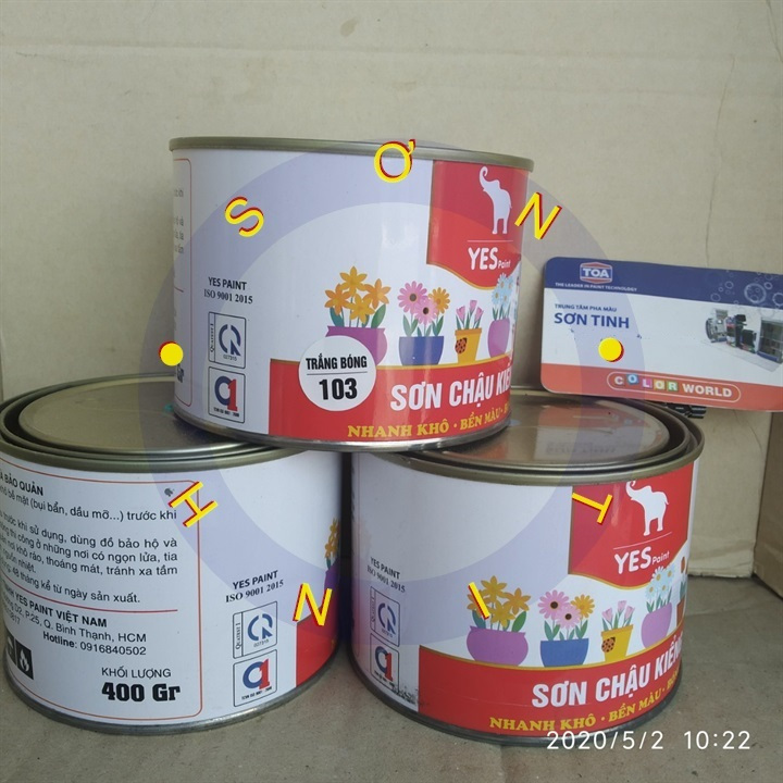 Sơn chậu kiểng, chậu cảnh 1k YES 400g | Shopee Việt Nam