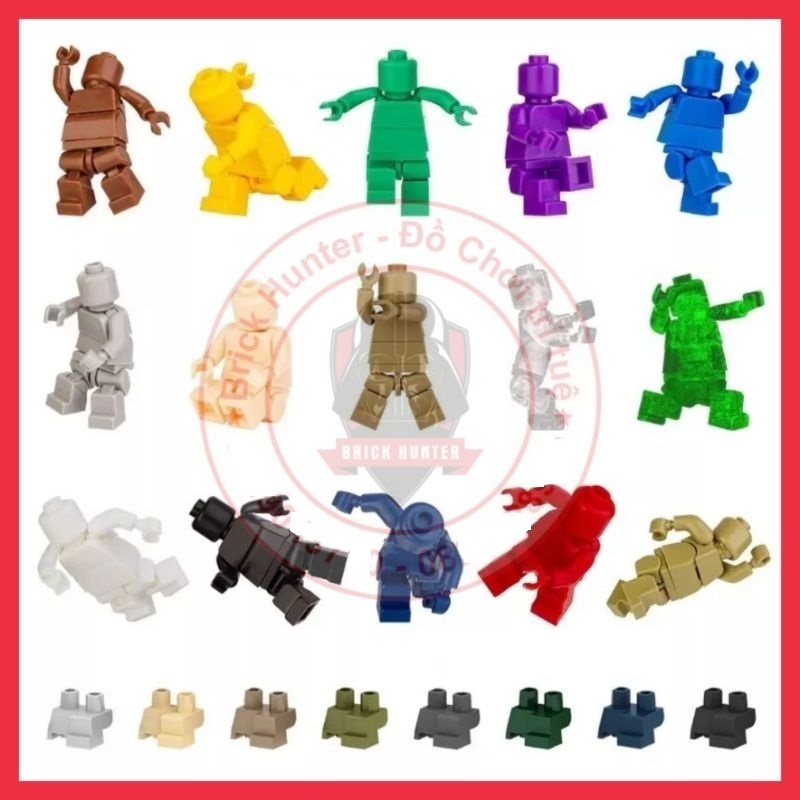 Minifigures Moc Freestyle bộ mô hình lắp ráp nhân vật có nhiều khớp cử ...