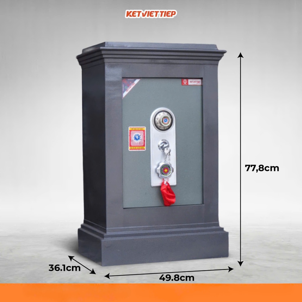 Két Sắt Việt Tiệp Khóa Cơ K404-KC Nặng 100Kg Chống Cháy Cao Cấp (Miễn ...