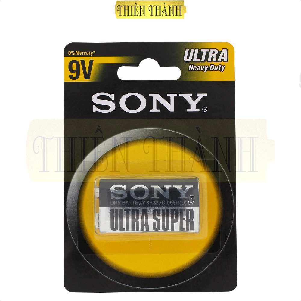 Pin vuông Sony 6F22/S-006P,carbon 9V, Ultra Heavy Duty 9V dùng cho đồ chơi, Radio | Shopee Việt Nam