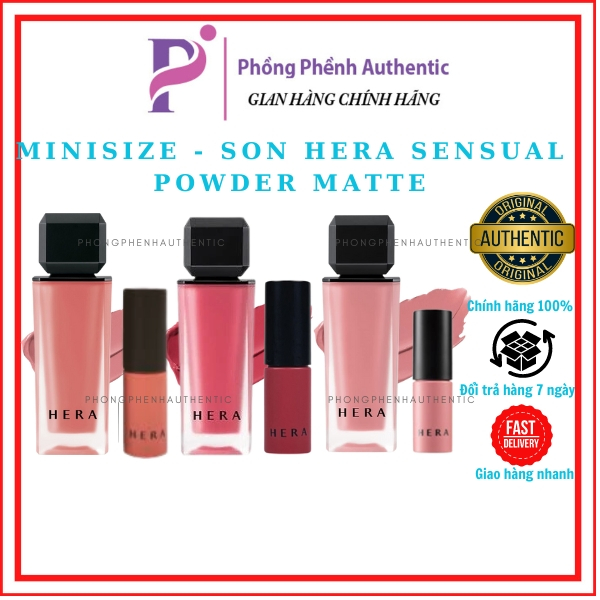 [Mini] Son kem lì HERA Sensual Powder Matte Các Màu 426 - 145 - 133 | Shopee Việt Nam