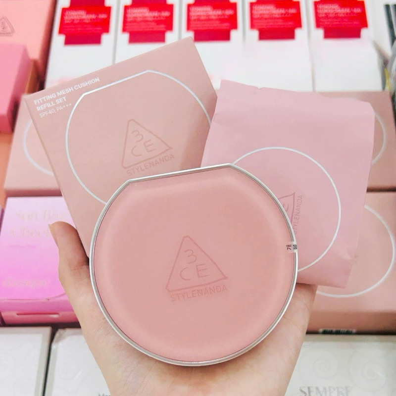 [CHÍNH HÃNG 100%] PHẤN CUSHION 3CE FITTING MESH KÈM LÕI REFILL | Shopee ...