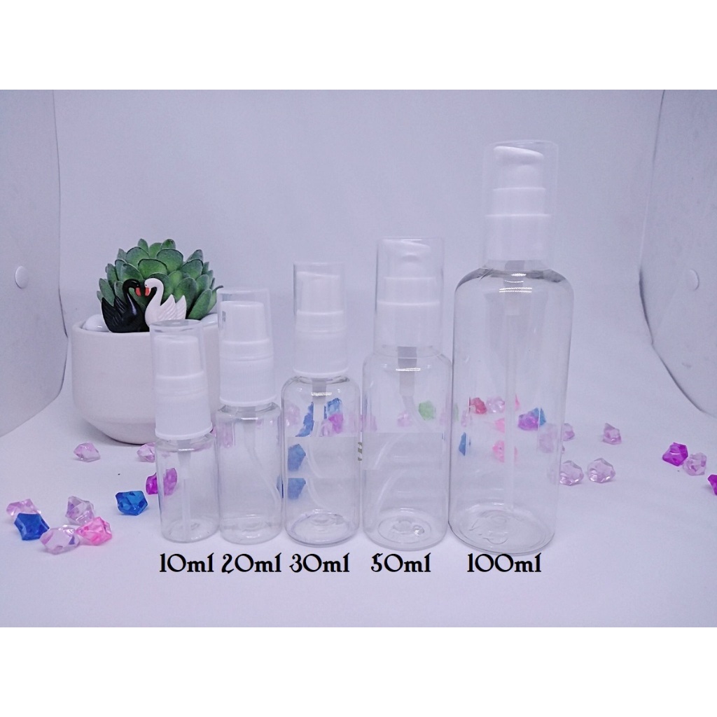 [SET 10] Chai xịt giọt 5ml/ 10ml/ 15ml/ 20ml/ 30ml/ 50ml/ 80ml/ 100ml - Lọ nhựa chiết mỹ phẩm ...