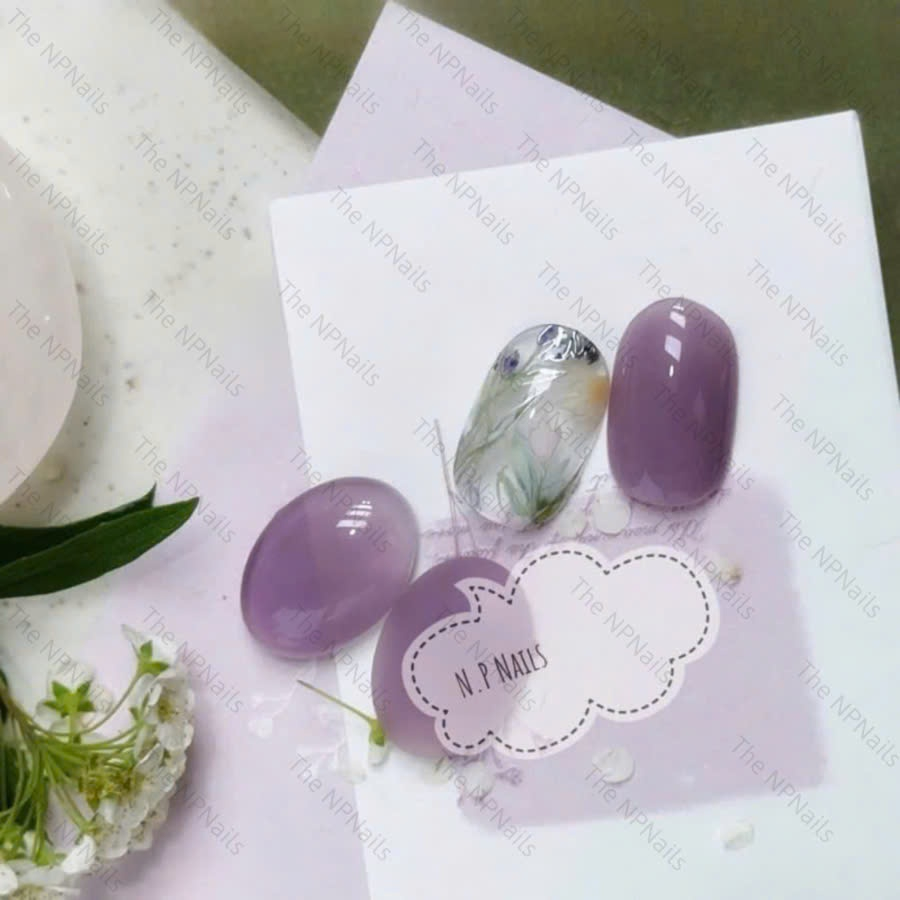 [Hỏa tốc] Sơn gel thạch màu tím hoa cà chính hãng siêu mướt bao test ...