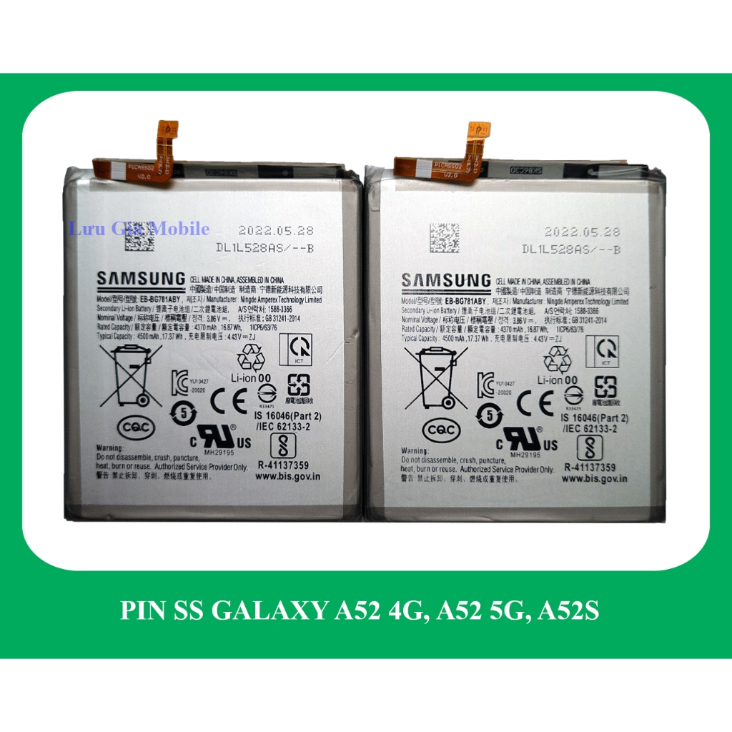Pin Galaxy A52 4G, A52 5G, A52s zin công ty - HÀNG NHẬP KHẨU | EB-BG781 ...