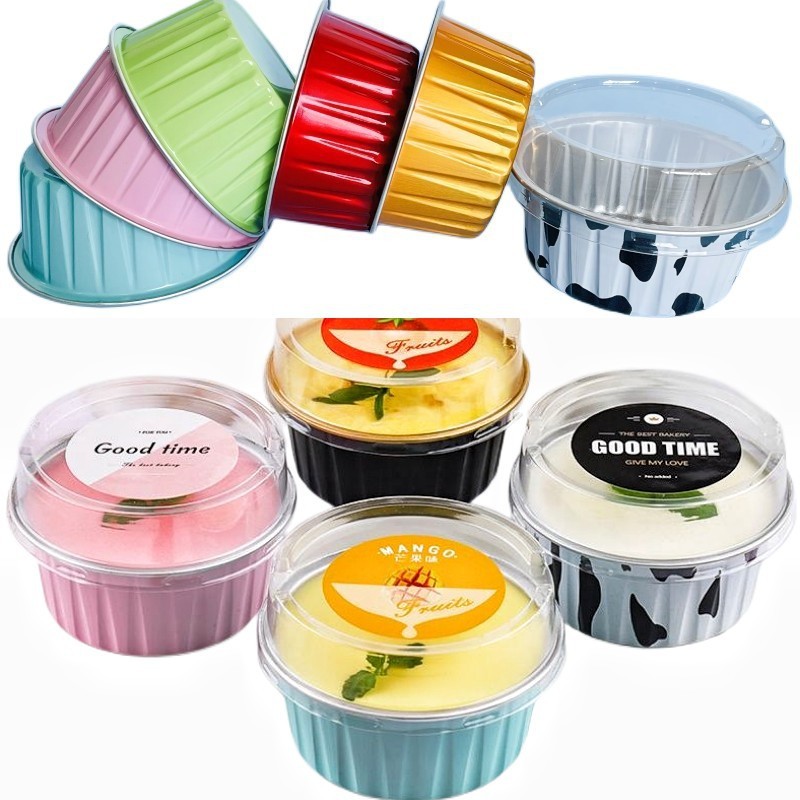 50 - 100 Ly Cupcake Thiếc Nắp Trong -Chịu Nhiệt – Nướng Bánh – Rau Câu ...
