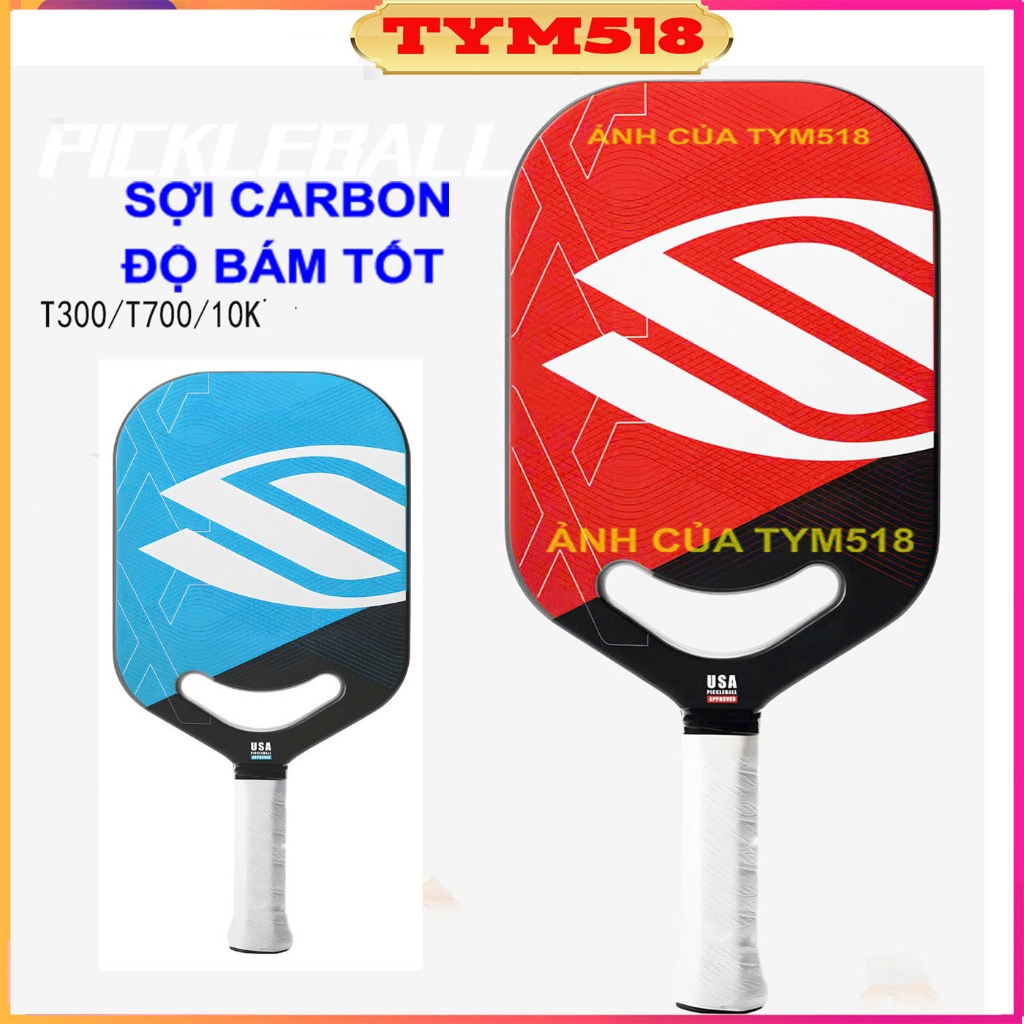 Bộ Vợt Chơi Bóng Pickleball carbon joola T700 Siêu bền mặt vợt nhám độ dày từ 13mm đến 16mm AMA ...