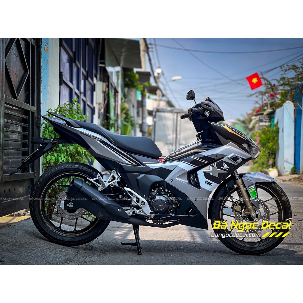 TEM HRC DÁN XE WINNER X V3 V4 MÀU BẠC XANH ĐEN 2024 | Shopee Việt Nam