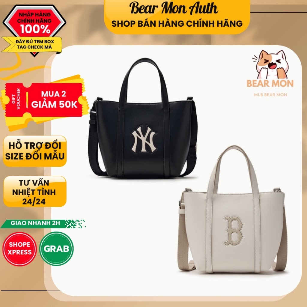 Túi Tote MLB Basic Pu Window Tote Bag Boston Redsox New York Yankees ...