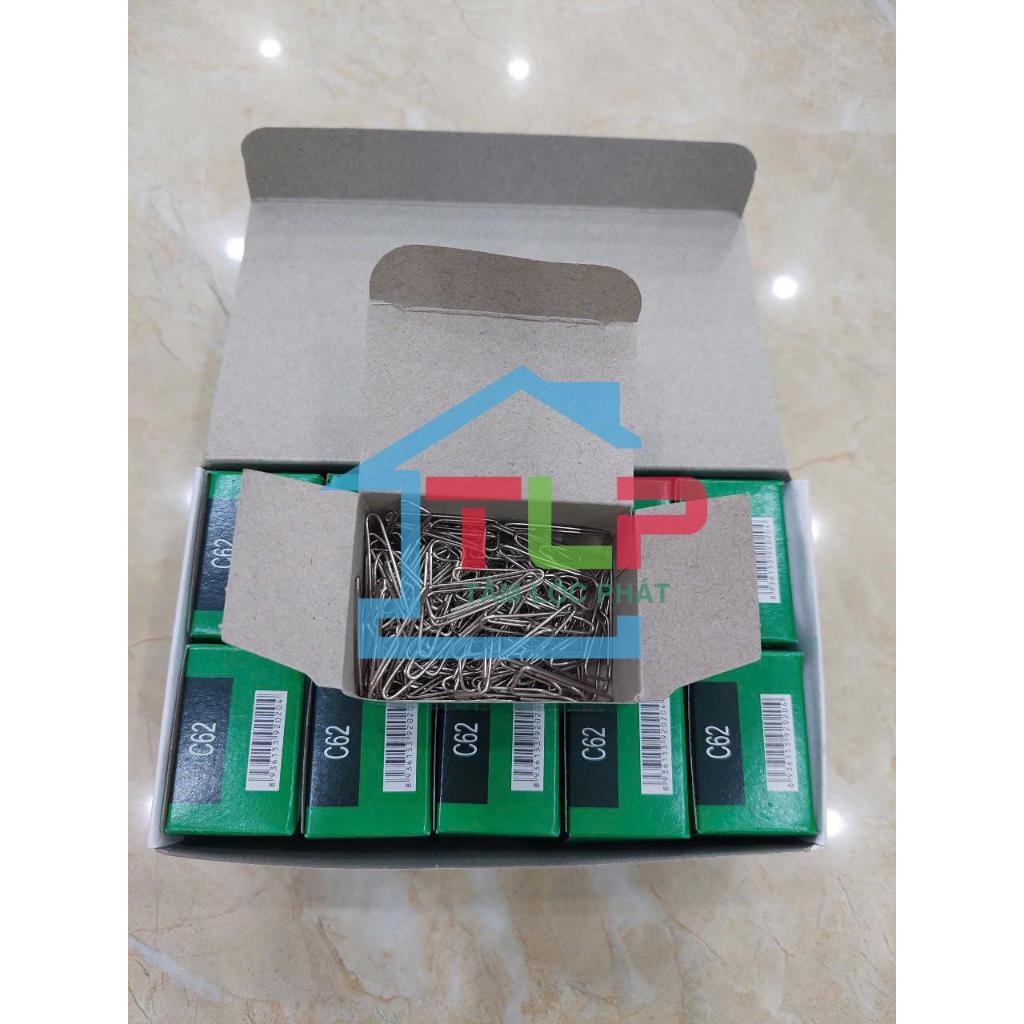 SỈ 10 HỘP GHIM CÀI C62 A (hàng nặng) - Kẹp tài liệu tam giác | Shopee ...