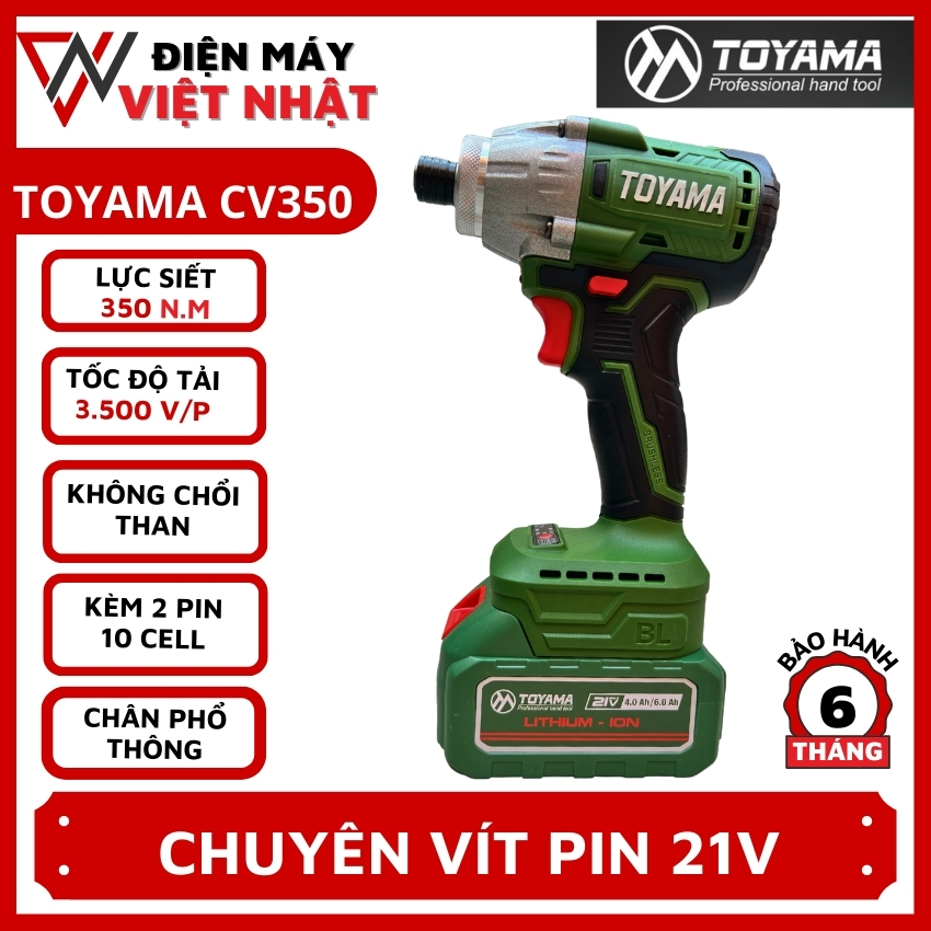 Máy chuyên bắn vít động lực Toyama CV350 công nghệ Nhật Bản, chân phổ ...