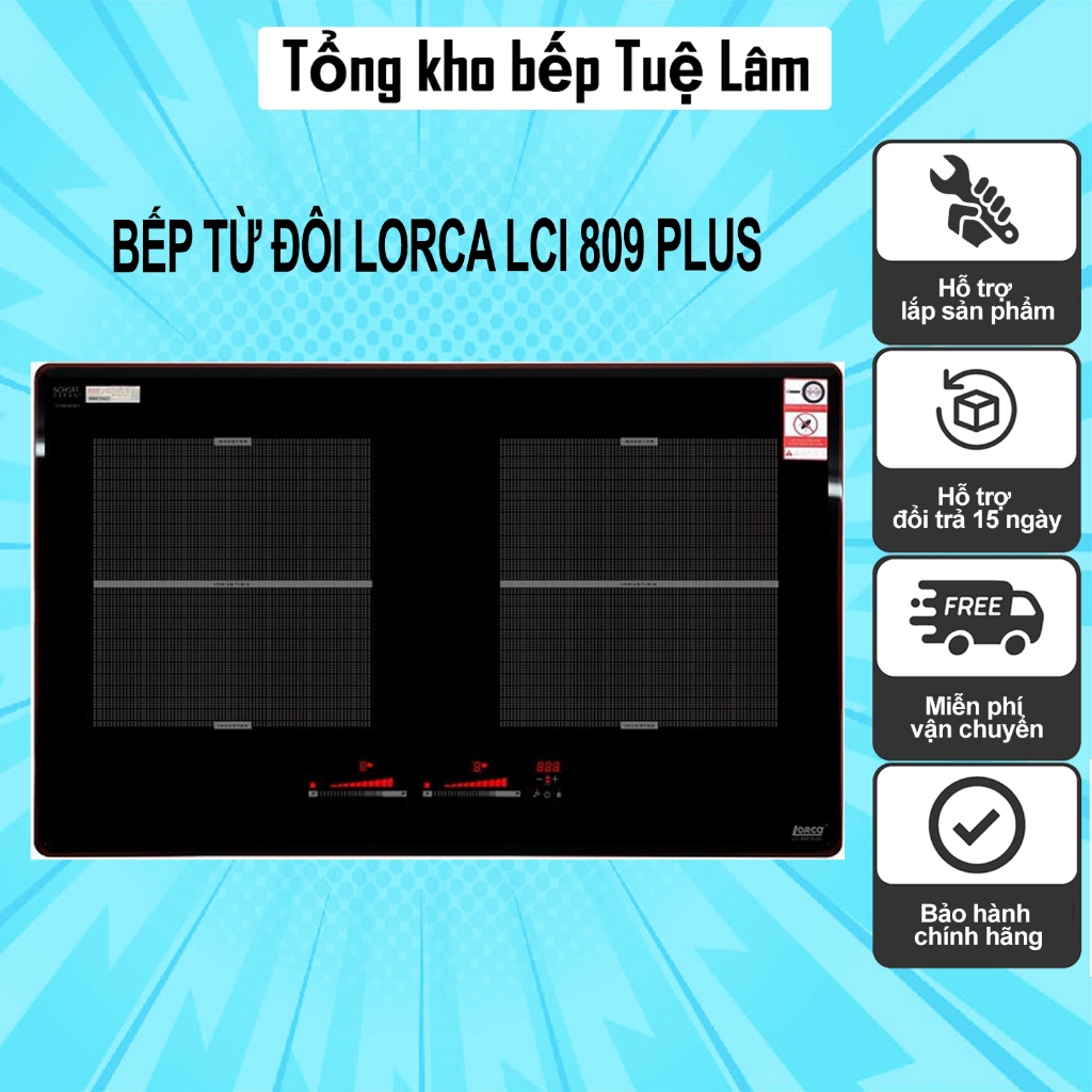 Bếp từ đôi LORCA LCI 809 Plus | Hàng chính hãng nhập khảu từ Đức | Bảo ...