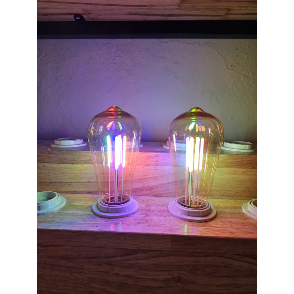 Bóng led edison ST64 vỏ nhựa nhiều màu - QTlighting | Shopee Việt Nam