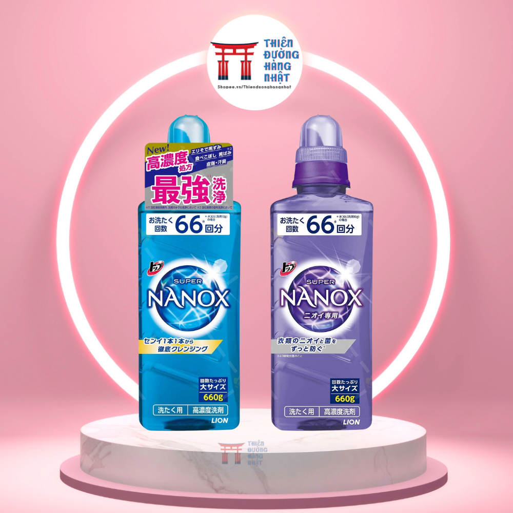 Nước giặt Nanox nội địa Nhật Bản khử mùi chuyên dụng 660g | Shopee Việt Nam