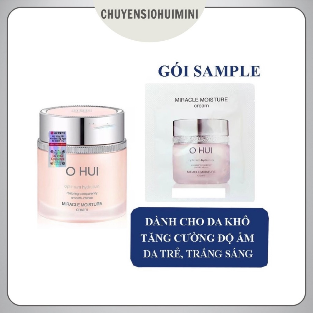1 Gói dùng thử sample kem ohui hồng dưỡng ẩm chuyên sâu làm da trắng ...