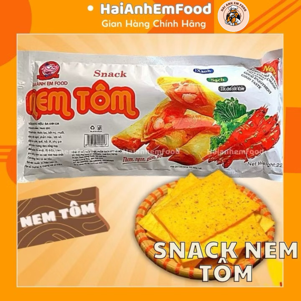 Gói Snack Nem Tôm Thơm Ngon, Đồ Ăn Vặt Cay | Shopee Việt Nam