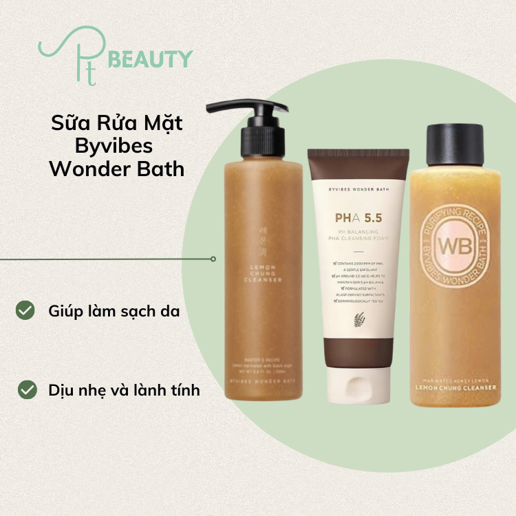 Sữa rửa măt BYVIBES WONDER BATH Hàn Quốc | Shopee Việt Nam