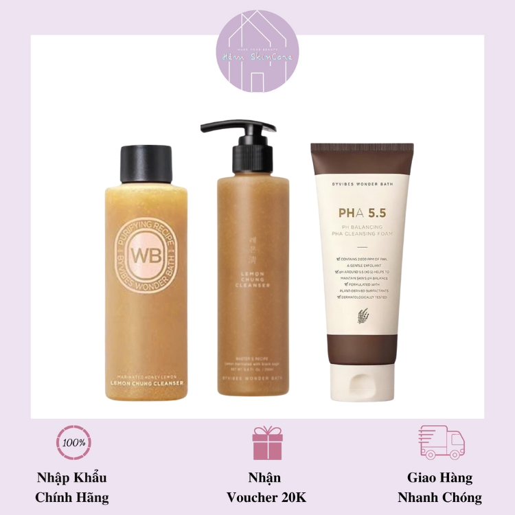 BYVIBES WONDER BATH - Sữa Rửa Mặt Làm Sạch Dịu Da Hàn Quốc | Shopee Việt Nam