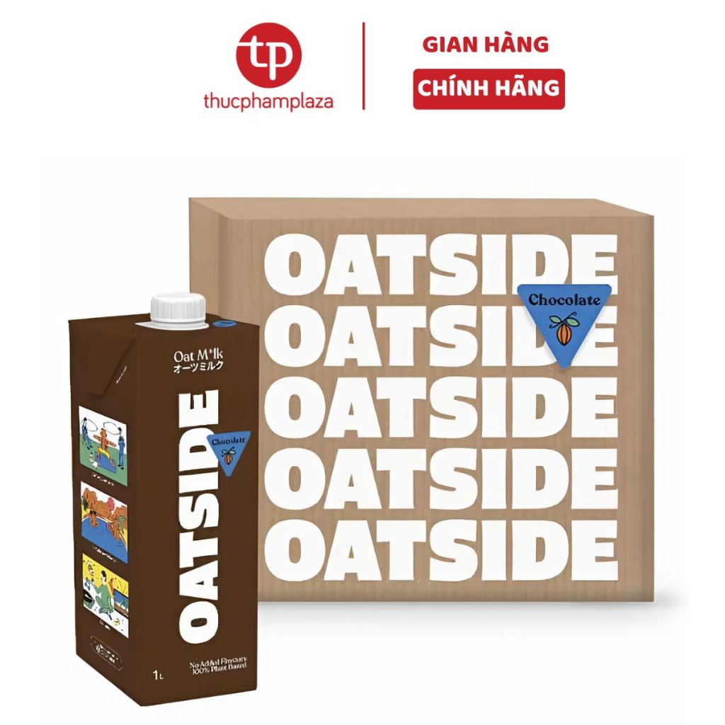 Thùng 6 hộp sữa yến mạch OATSIDE Chocolate (6x1L) | Shopee Việt Nam