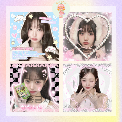 Box Mix 100 Sticker Niêm Phong Wonyoung nhiều mẫu hoạ tiết Pastel - Beo ...