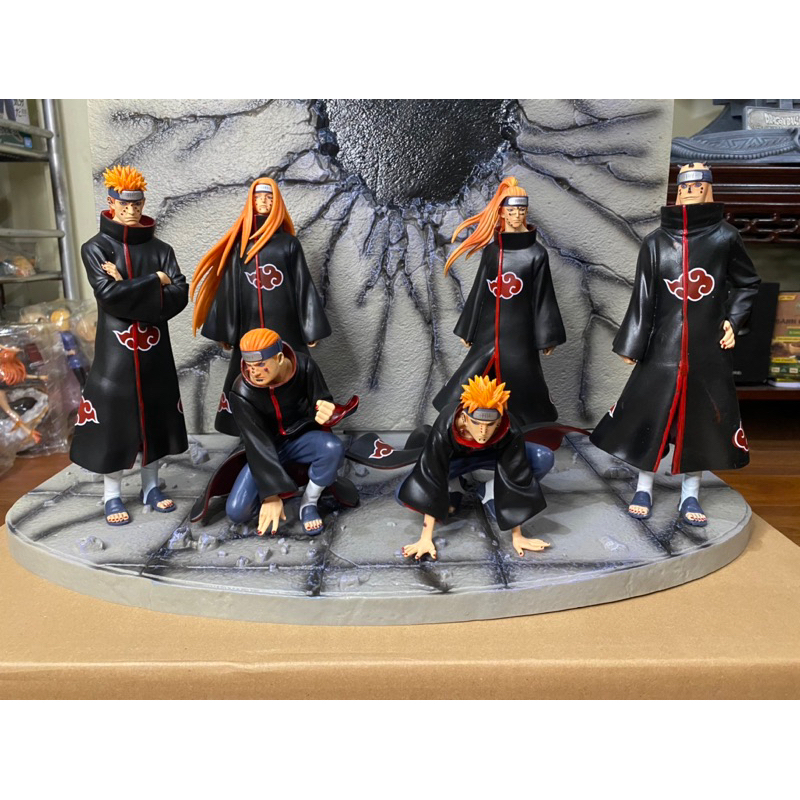 Bộ mô hình Team Akatsuki Pain lục đạo siêu to kèm base cực chất - cao ...
