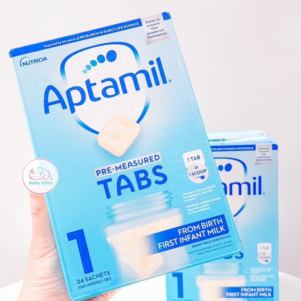 [TÁCH LẺ] Sữa dạng thanh cao cấp Aptamil Pre Measured Tabs số 1 giúp ...