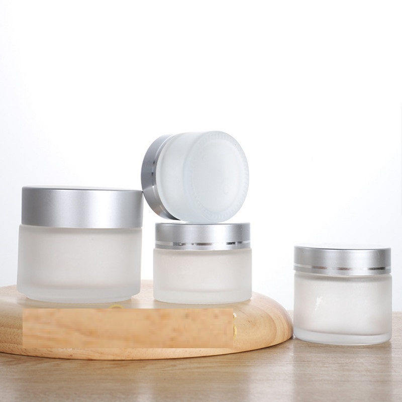 Hũ thủy tinh MỜ nắp bạc và trắng 5g, 10g , 15g, 20g, 30g , 50g, 100g - Hủ đựng kem face, chiết ...