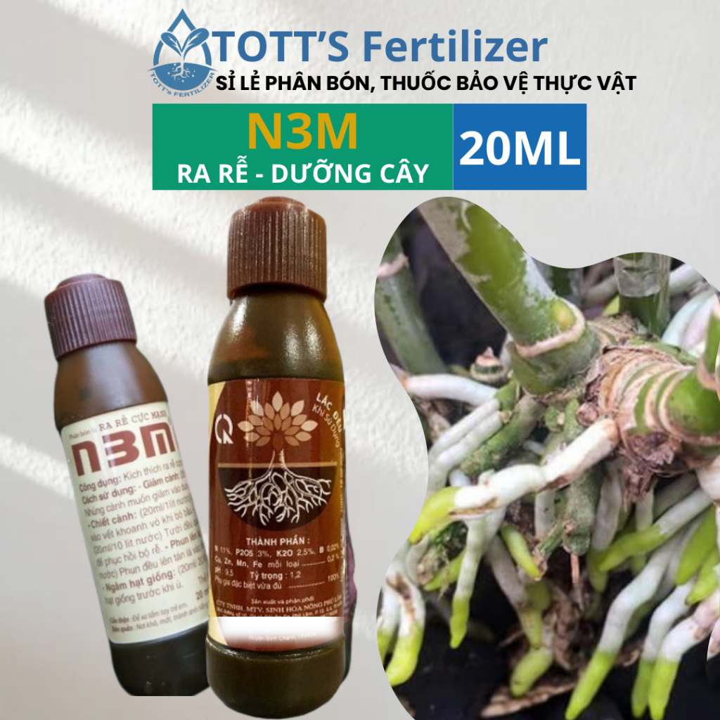 N3m kích ra rể cực mạnh chai 20ml TOTT's fertilizer | Shopee Việt Nam
