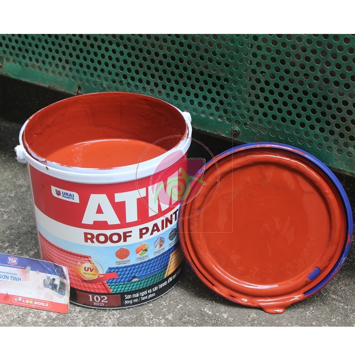 Sơn chậu ATM màu đỏ , mái ngói , sân tennis ATM Roof Paint Red 102 3 ...
