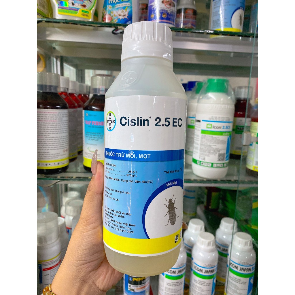 Thu.ố.c trừ mối mọt Cislin 25EC chai 1L ( dùng cho công trình, nhà cửa ...