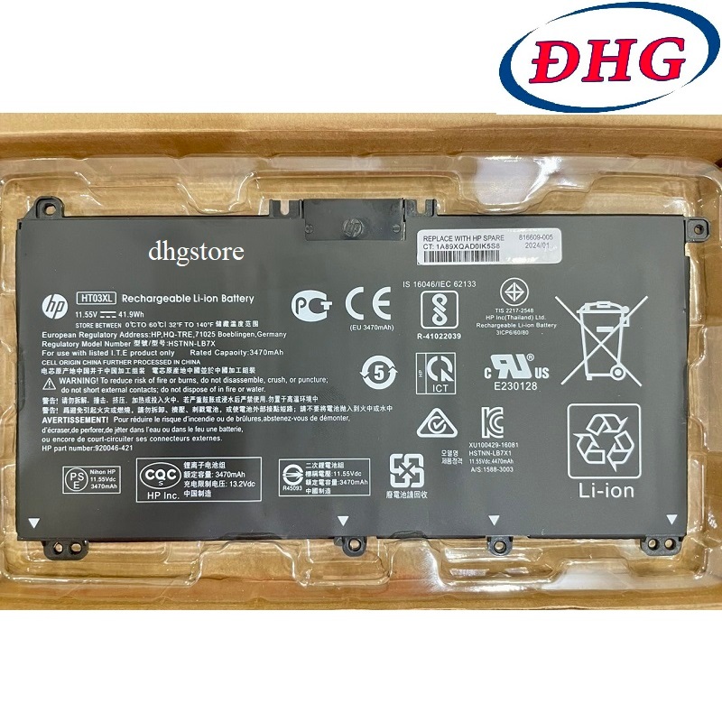 Pin laptop HP Pavilion 15-CF 15-CS 15-DA 15-DB 15-DW 15-CW 15S-DU 15S ...