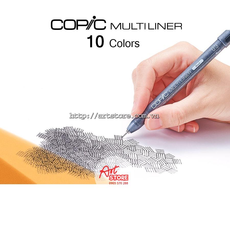 [Art Store] Bút Vẽ Đi Nét Kháng Nước COPIC Multiliner Nhật Bản - 10 ...
