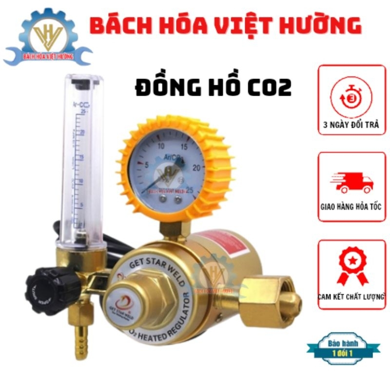 Đồng hồ khí CO2 HEATED REGULATOR 220V hoặc 36V điều áp khí co2 loại tốt - Bách Hoá Việt Hường ...