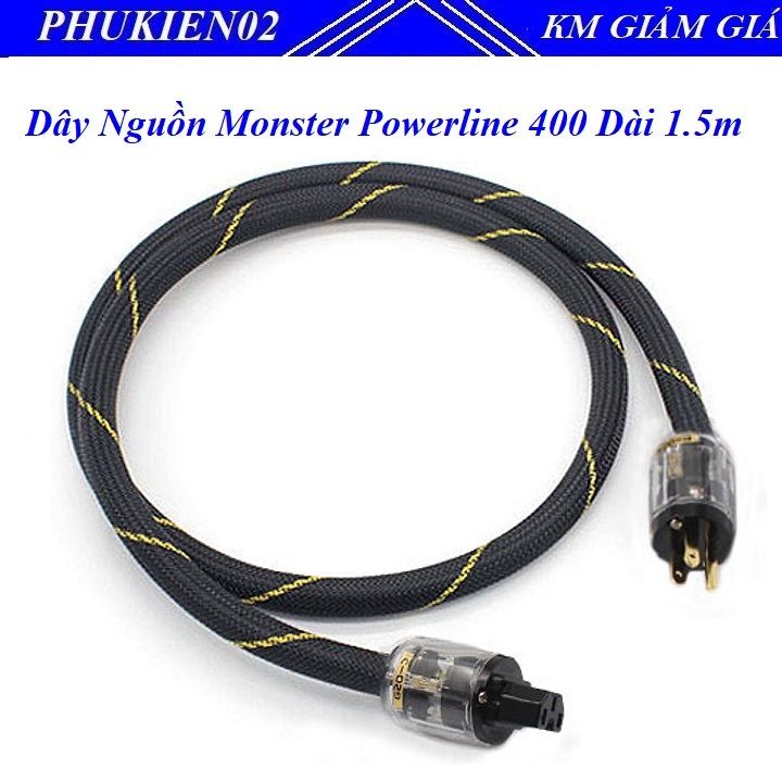 Dây Nguồn Âm Thanh Audio Bọc Lưới Chống Nhiễu Monster Powerline 400 Dài ...