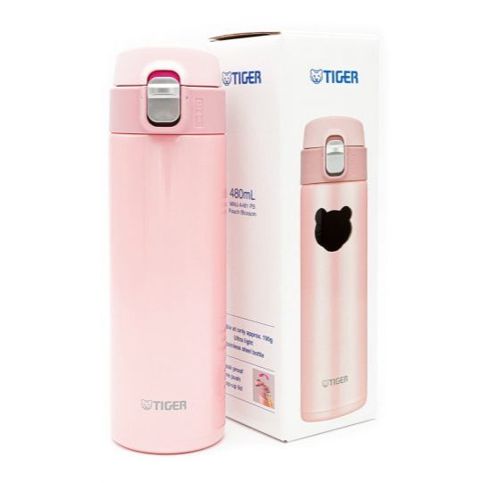 [Màu Hồng] Bình giữ nhiệt Thép Không Gỉ - Tiger nắp bật 480ml ( MMJ-A481) | Shopee Việt Nam
