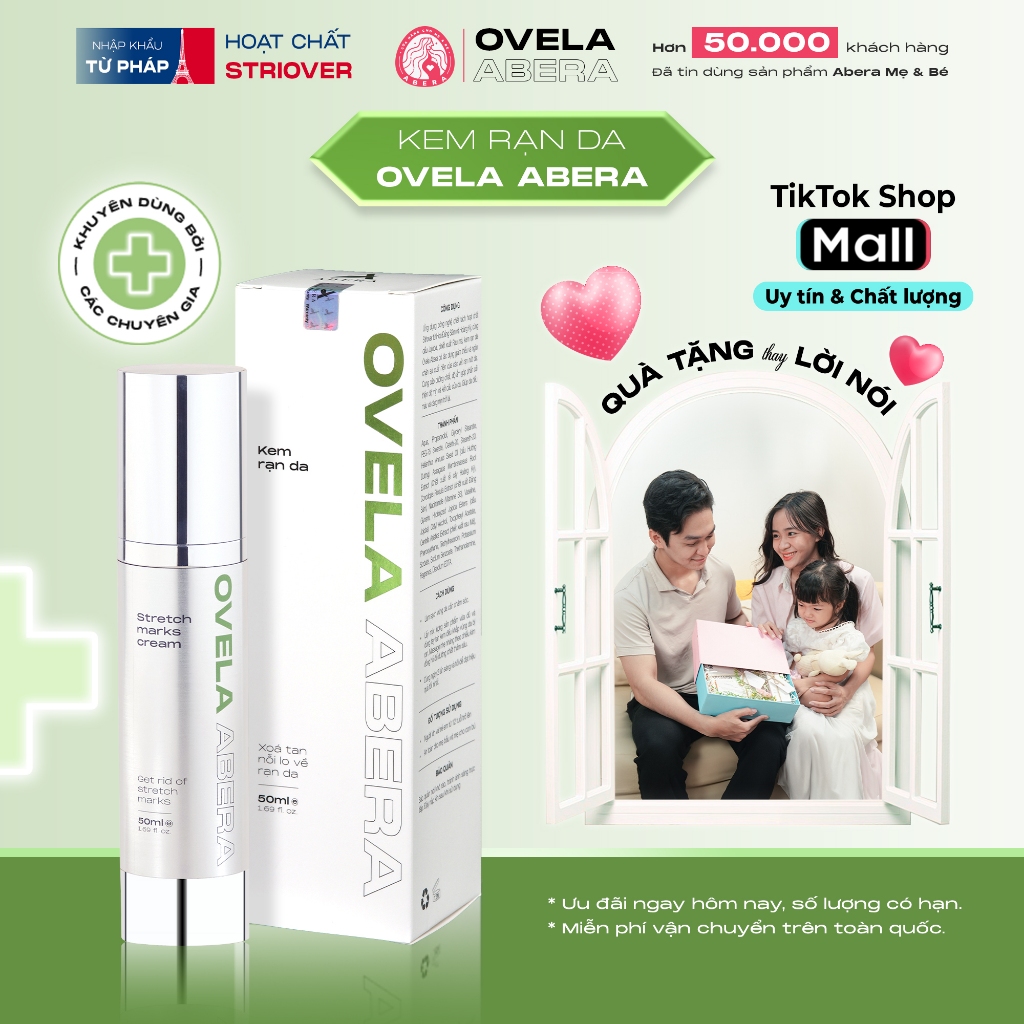 [CHÍNH HÃNG] Kem rạn da Ovela Abera - Ngăn ngừa & giảm rạn da, mờ sẹo ...