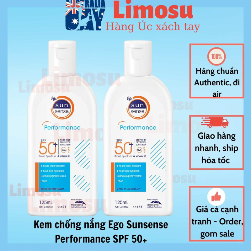 Kem chống nắng cho da nhạy cảm da khô Ego Sunsense Performance SPF 50 ...