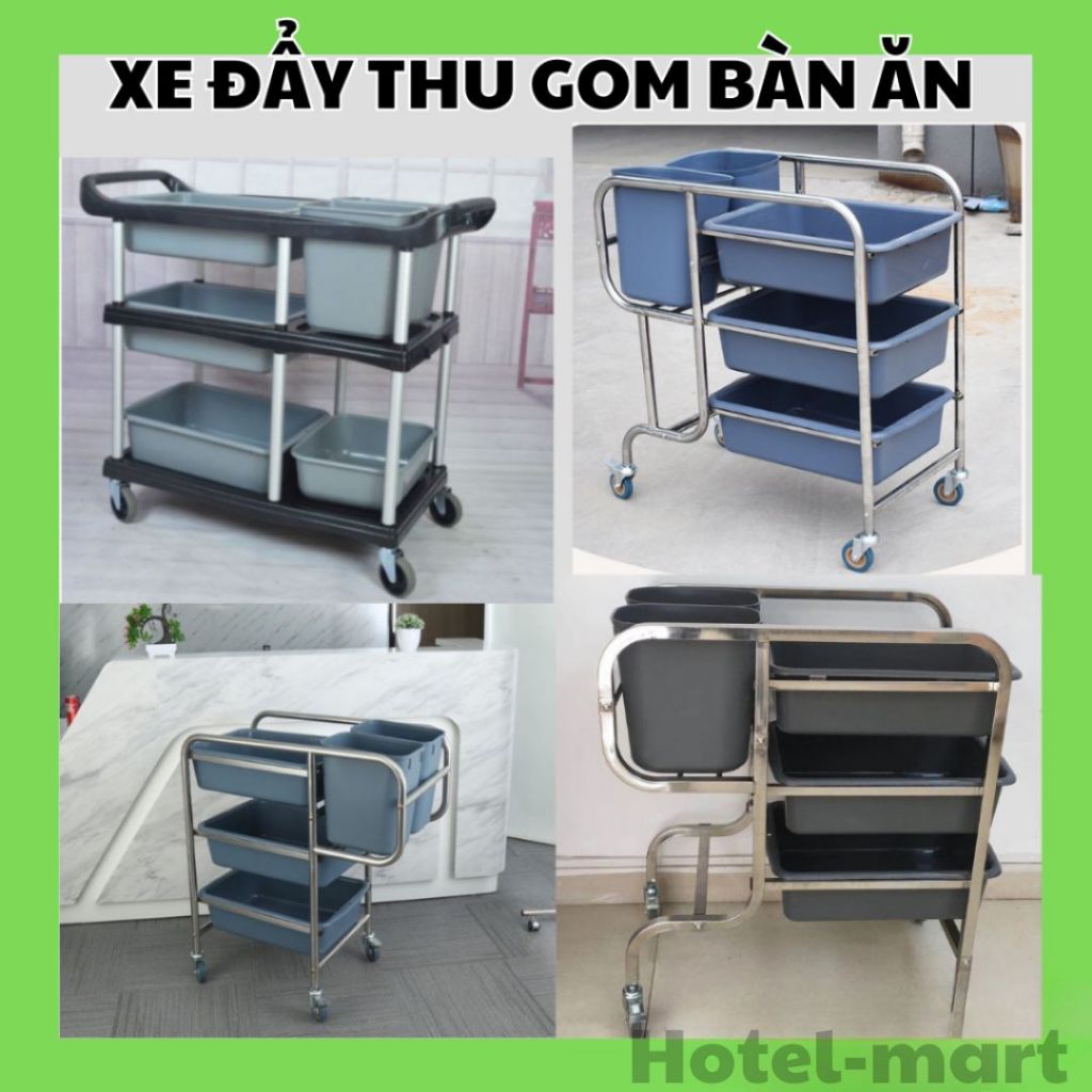 Xe Phục Vụ Nhà Hàng, Xe Thu Gom Chất Thải, Xe Thu Dọn Thức Ăn | Shopee ...