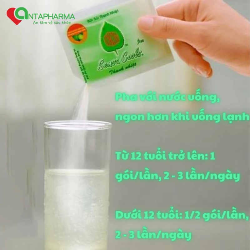 Bột sủi thanh nhiệt Sensa Cools . Sensa cool . Sensacool (6 gói/hộp ...