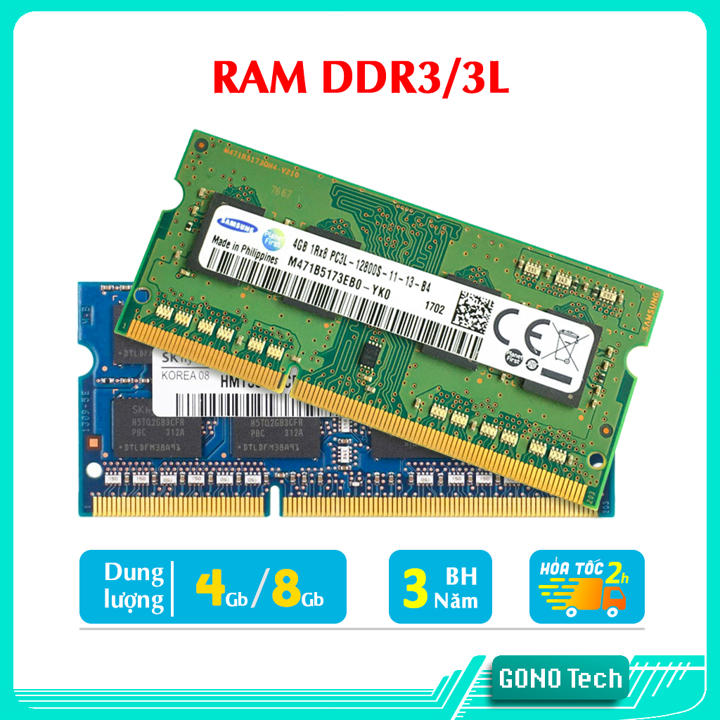 RAM Laptop DDR3 DDR3L 4GB 8GB Bus 1333 1600MHz - Samsung SK hynix Kingston | Shopee Việt Nam